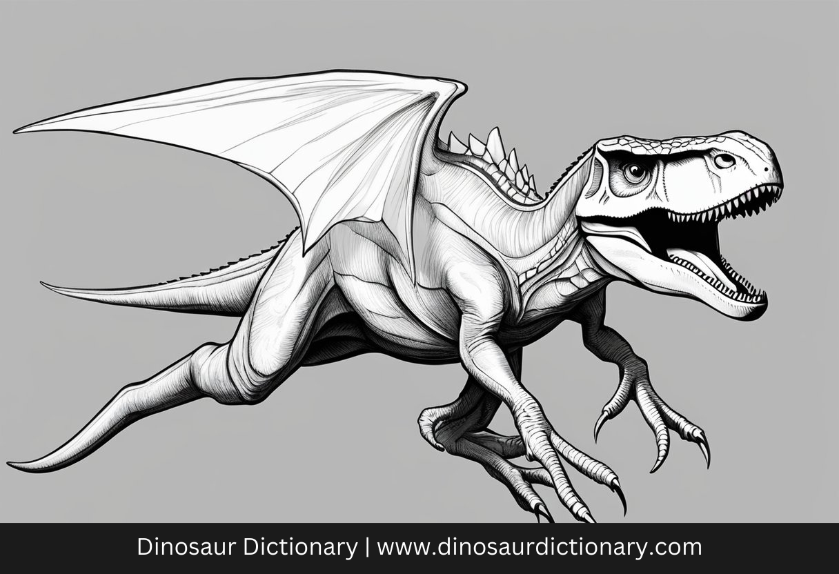 Flying Dinosaur Coloring Pages - Dinosaur Dictionary